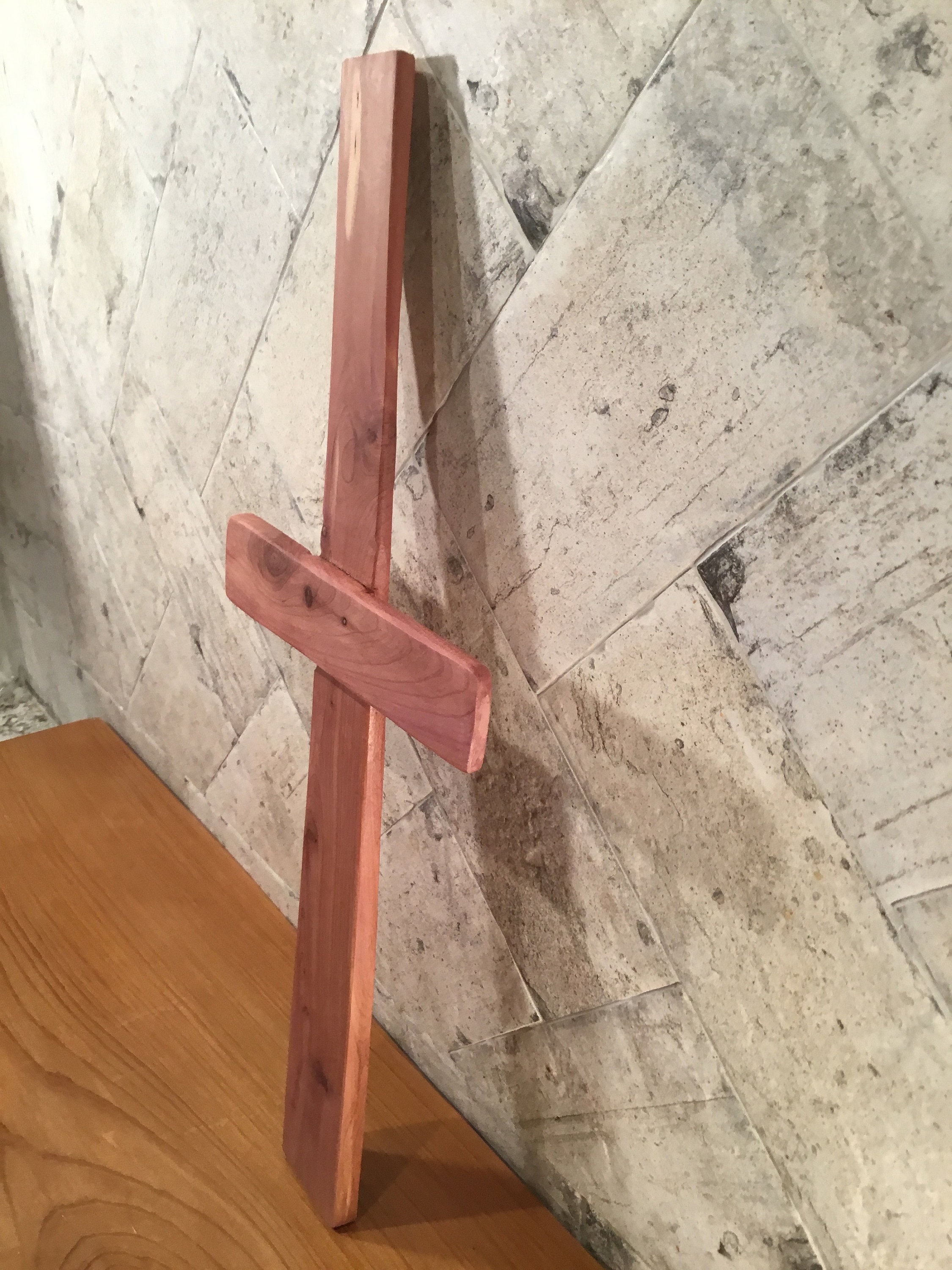 17 X 7 Handcrafted Cedar Cross - Etsy