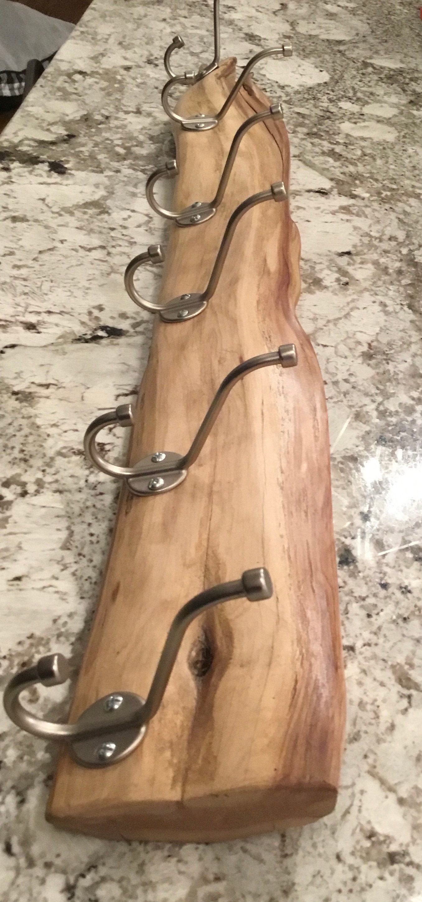 Live Edge Custom Cedar Coat Rack (1 of a Kind) 35 X 6 X 4 - Etsy