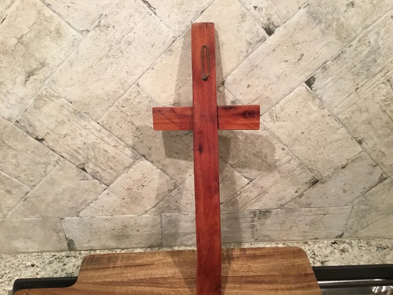 17x7 Handcrafted Cedar Cross - Etsy