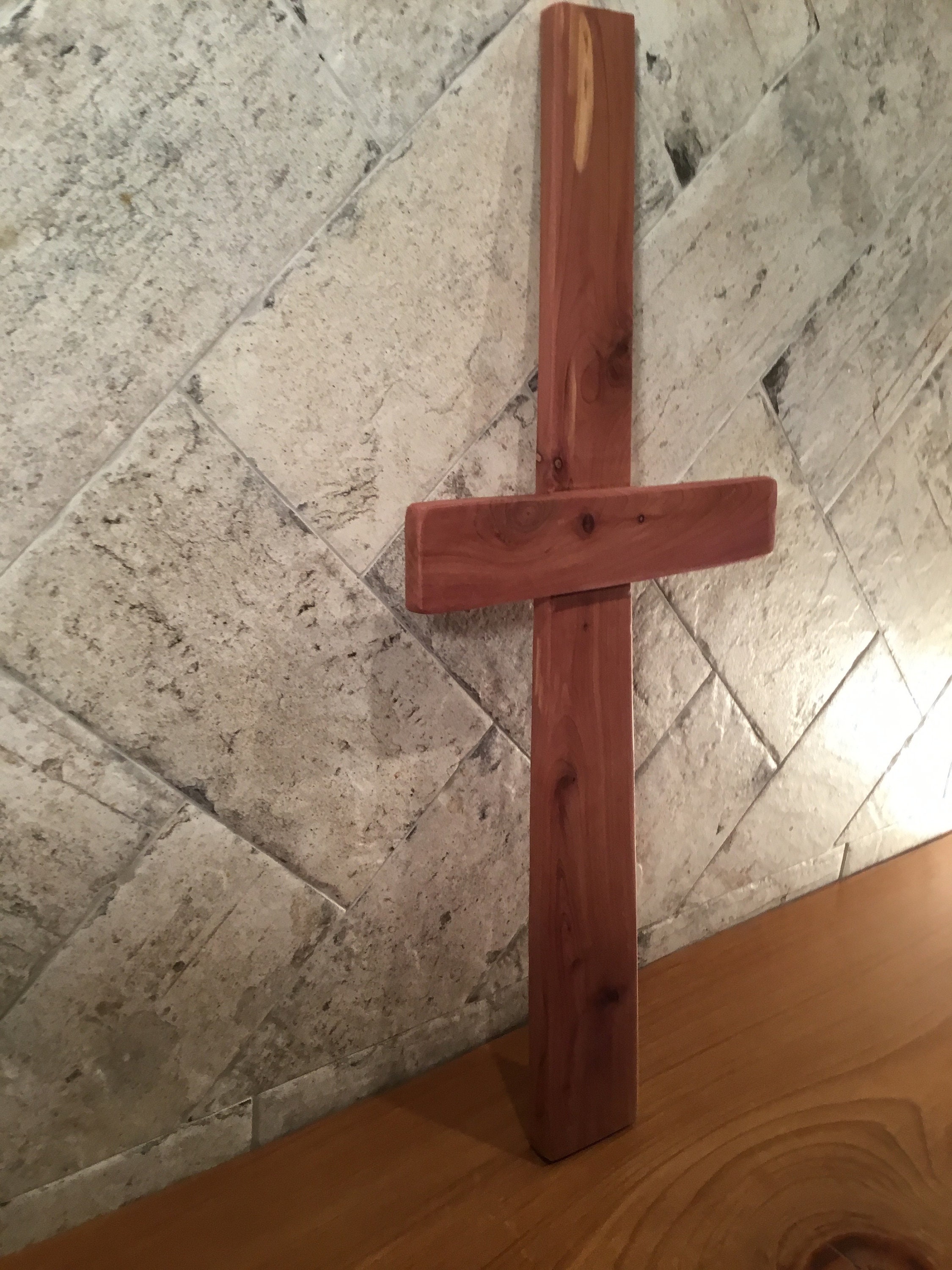 17 X 7 Handcrafted Cedar Cross - Etsy