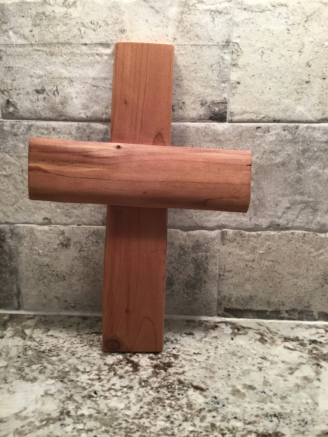 10x7 Handcrafted Live Edge Cedar Cross - Etsy