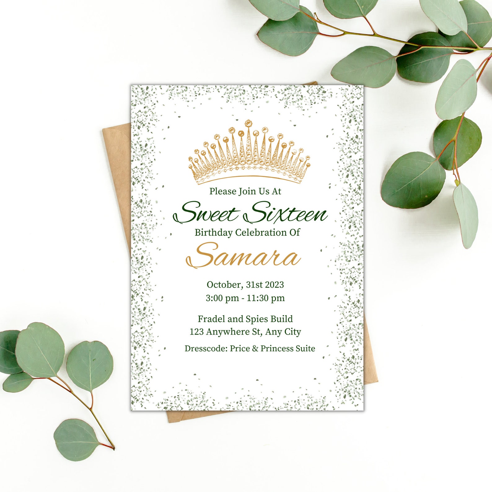 Editable Sweet Sixteen Invitation Template Sweet Bday - Etsy