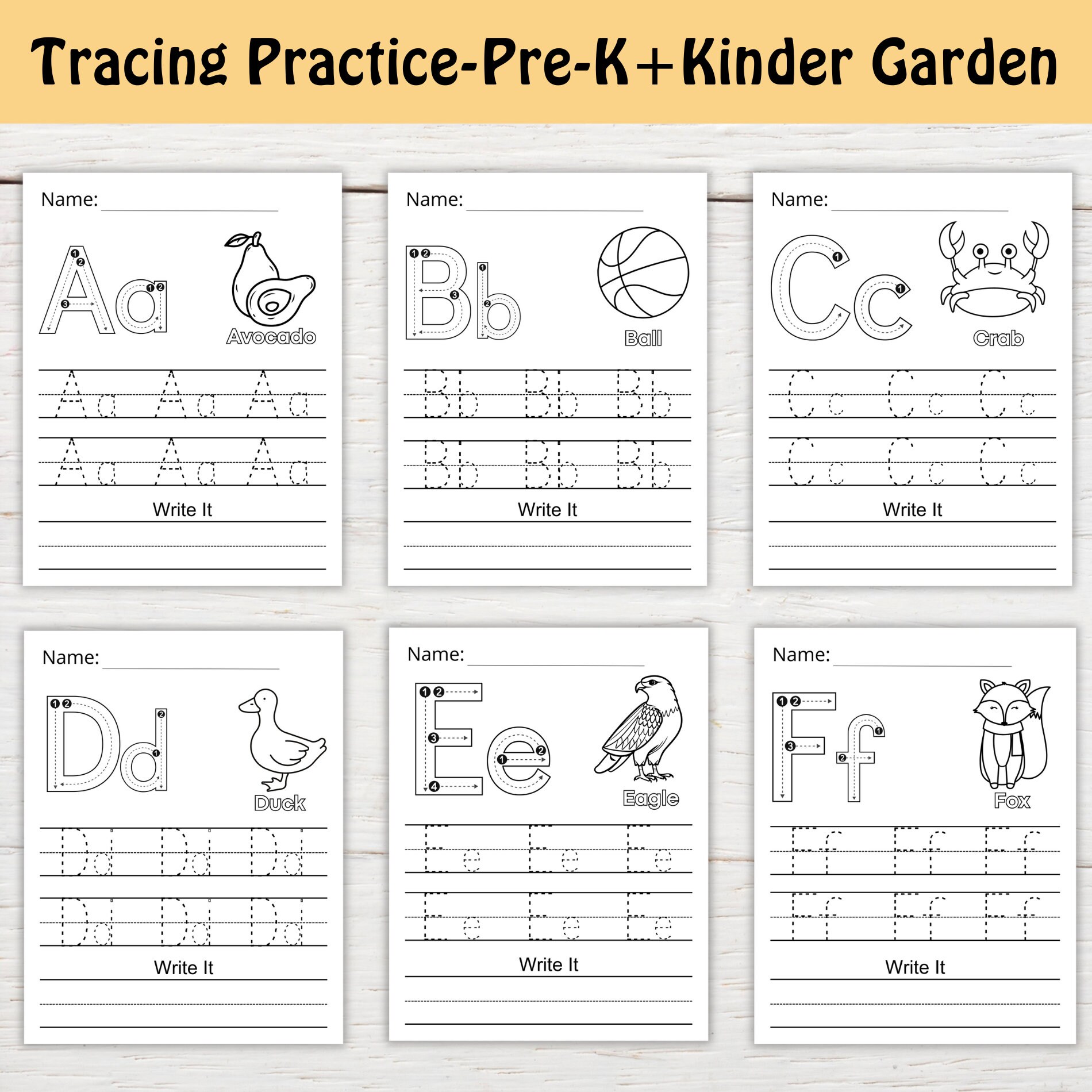Preschool Kindergarten Preschool Learning 27 Pages Printable Activity ...