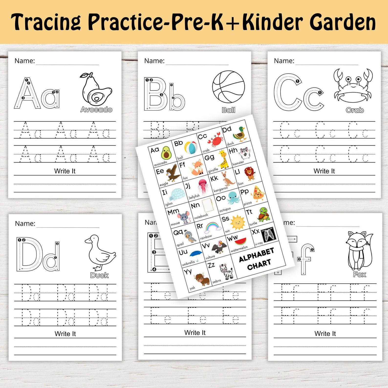 Preschool Kindergarten Preschool Learning 27 Pages Printable Activity ...
