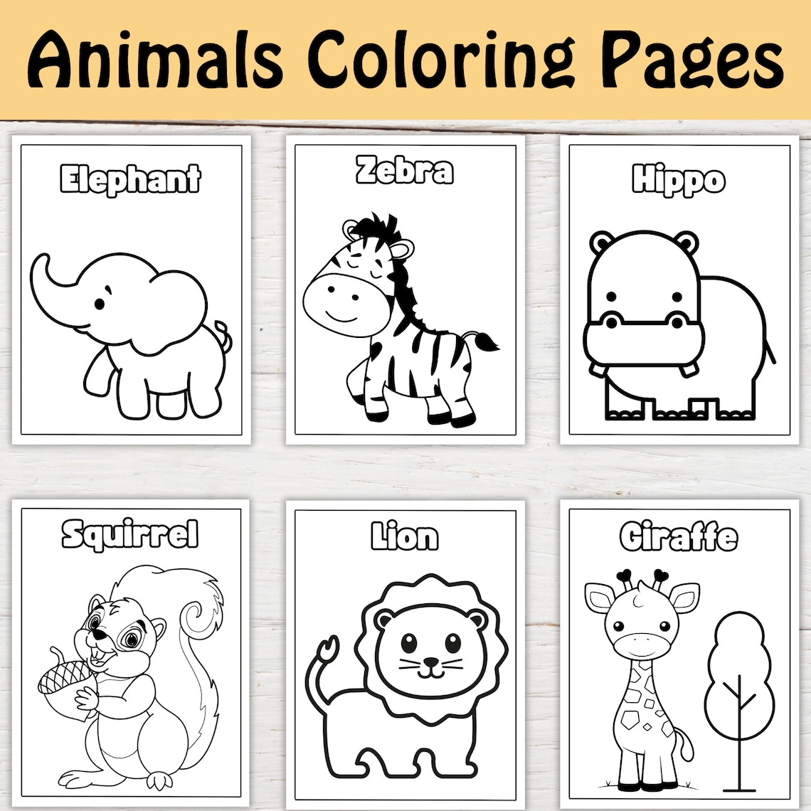 30 Safari Animals Coloring Pages for Kids Safari Coloring Pages ...