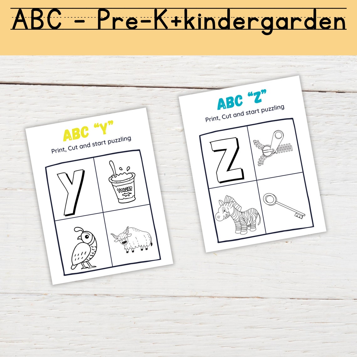 Alphabet Coloring Pages | Preschool ABC Learning Worksheets (PDF) - Etsy