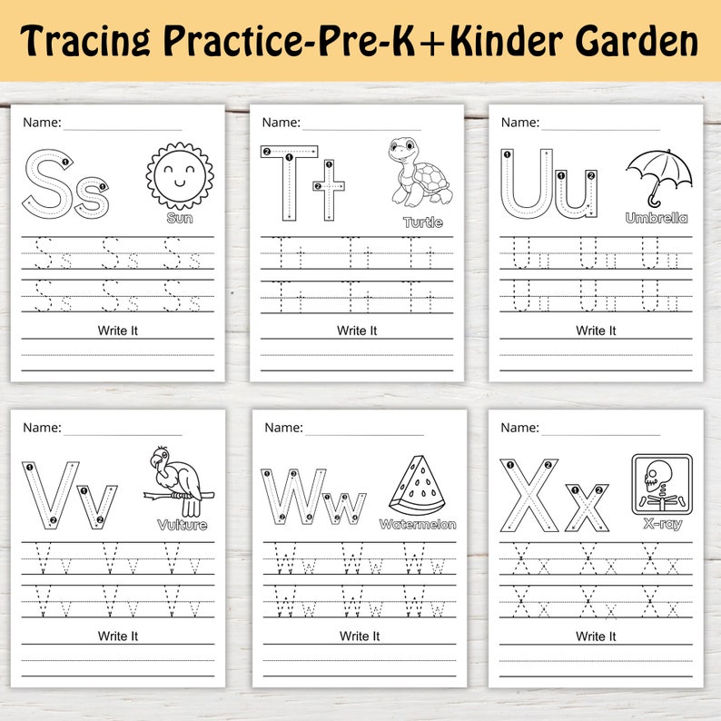 Preschool Kindergarten Preschool Learning 27 Pages Printable Activity ...