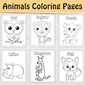 30 Safari Animals Coloring Pages for Kids | Safari Coloring Pages ...