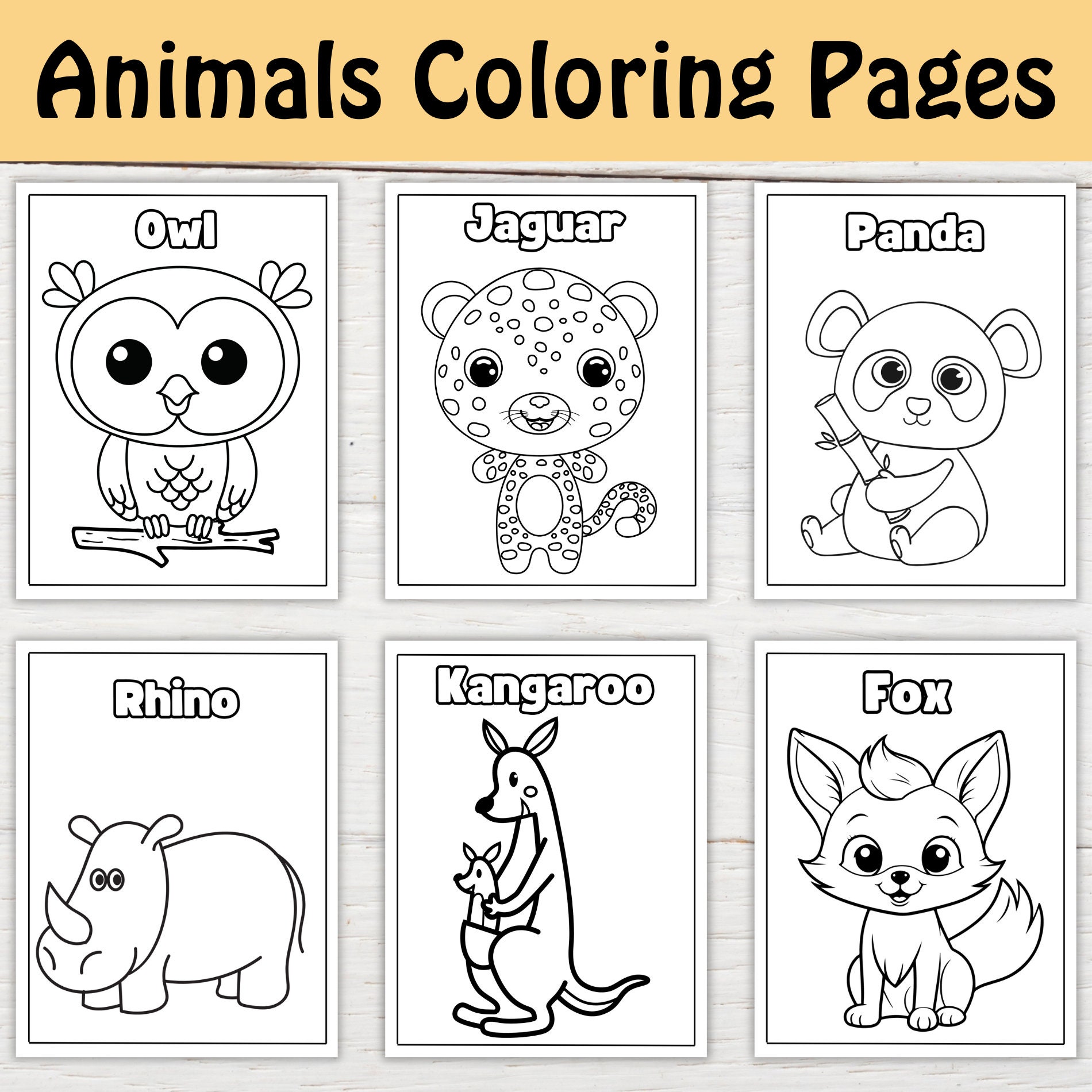 30 Safari Animals Coloring Pages for Kids | Safari Coloring Pages ...