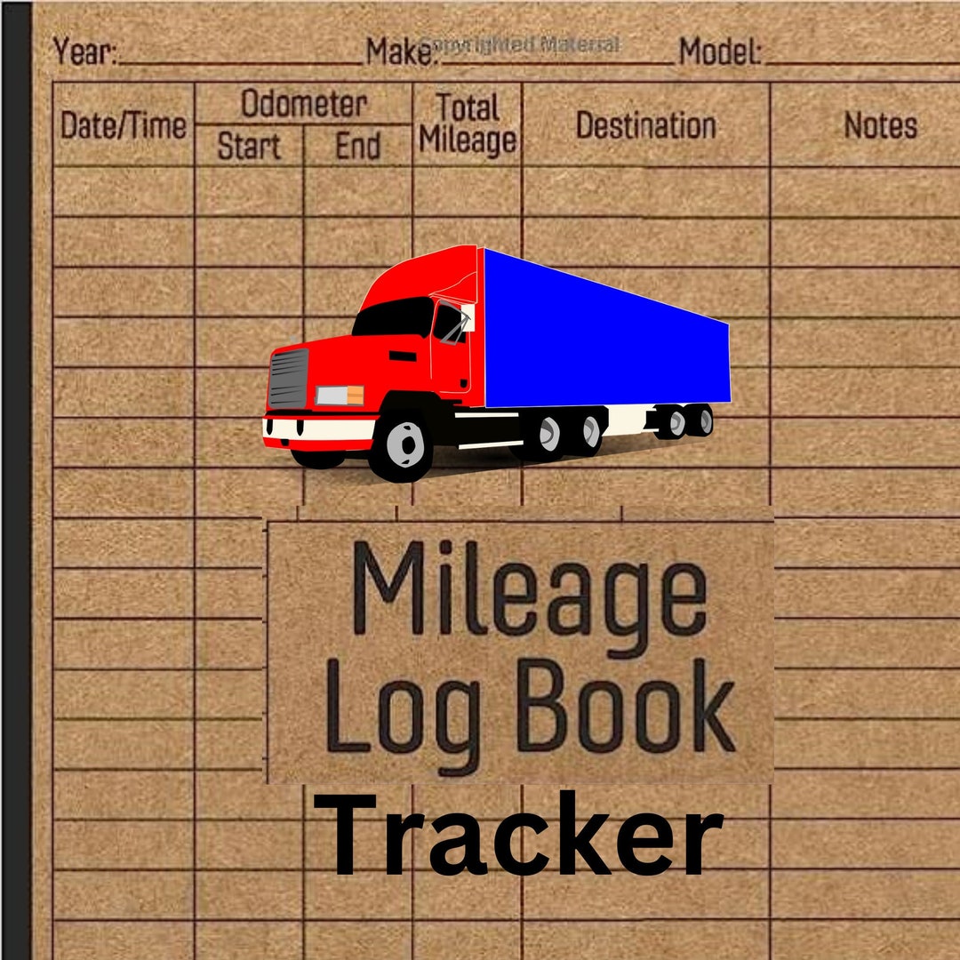 Buy Mileage Tracker Printable : Vehicle Mileage Tracking Online in ...