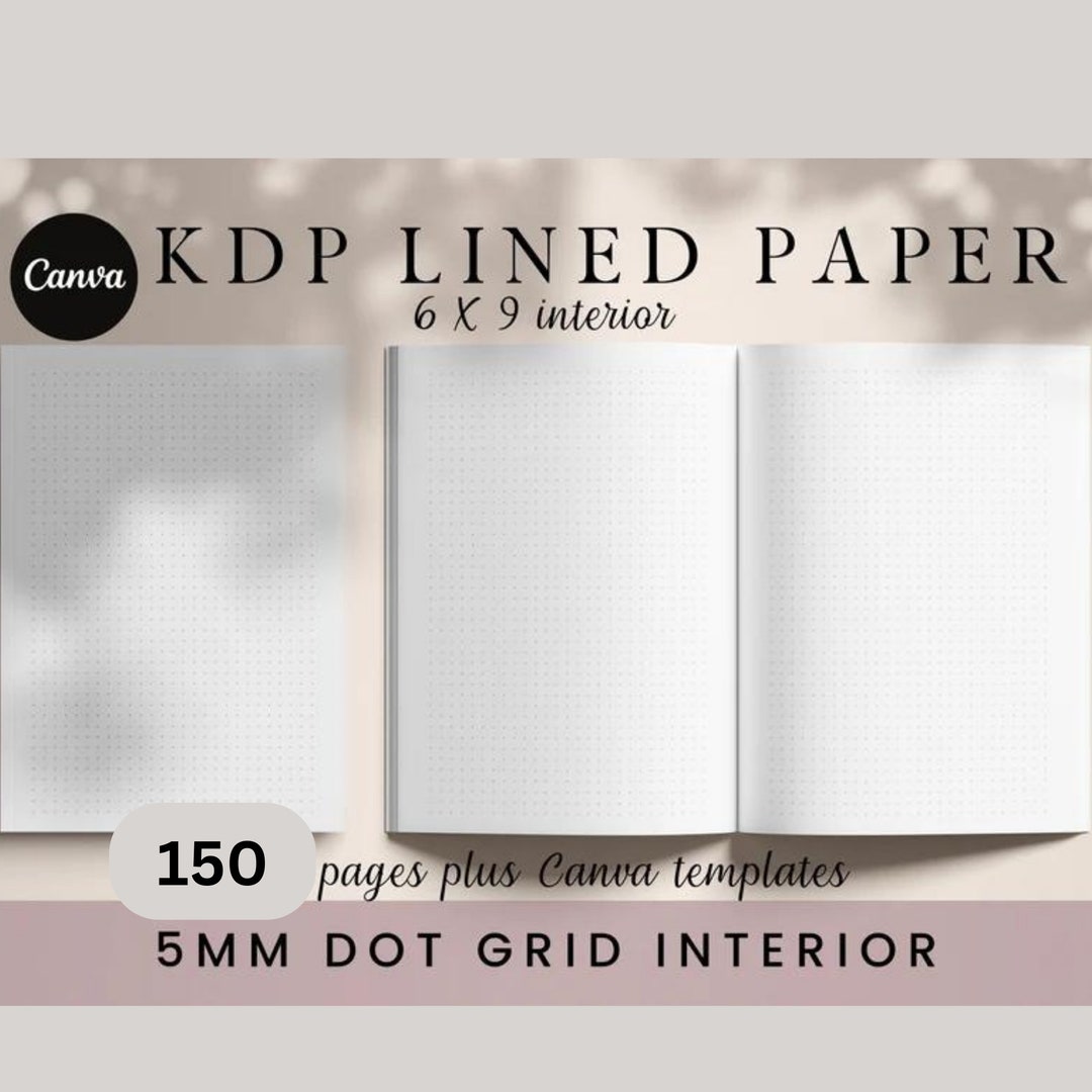 5mm Dot Grid Interior KDP Paper150 Pages Use in Printable - Etsy