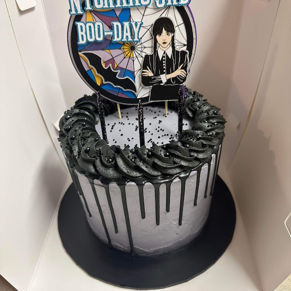 Wednesday Addams Cake Topper - Etsy Australia