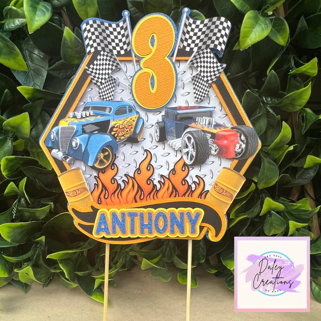 Race Cars 3D Cake Topper - Etsy