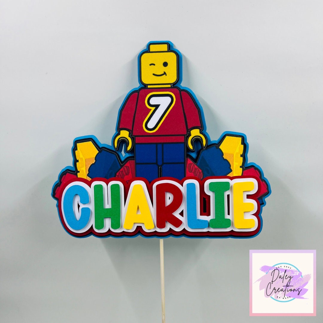 Lego 3D Lego Lego Man 3D Cake Topper - Etsy
