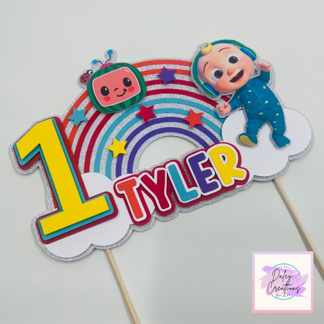 Cocomelon JJ Colourful 3D Cake Topper - Etsy