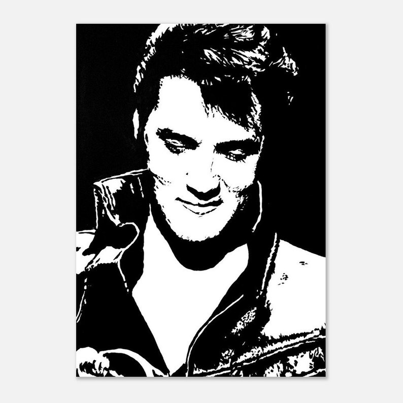 Elvis - Premium Matte Paper Poster - Etsy
