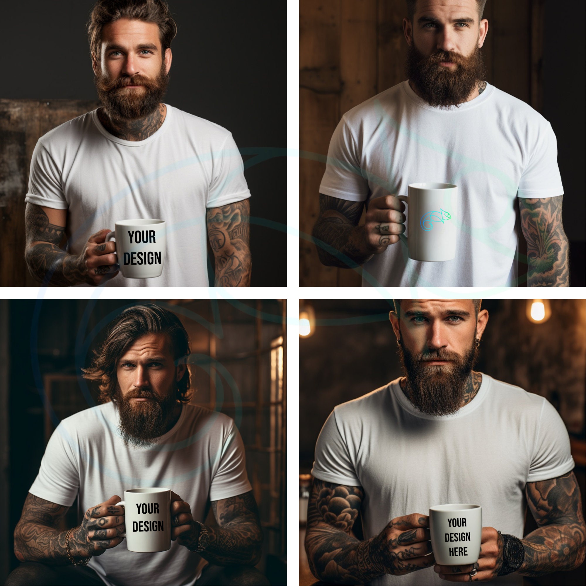 26x MAN Mug Mockups, Office Mug Mockup, 12oz White Mug Mockup, Office ...