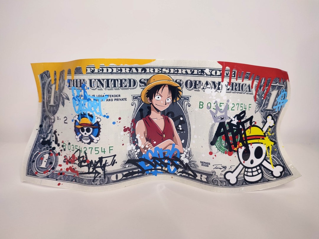 ONE PIECE LUFFY Metal Banknote – Street Art Sculpture - Etsy