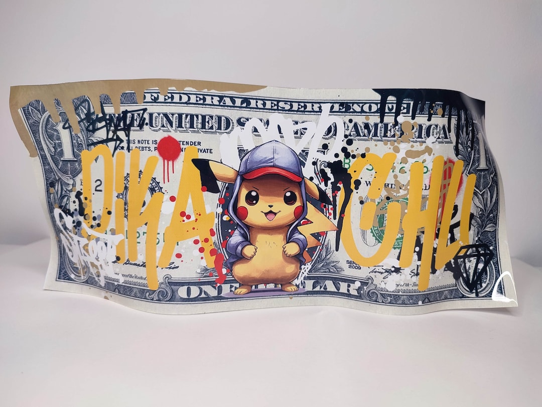 Pikachu Pokemon Dollar Bill Sculpture Metal Street Art Bank - Etsy