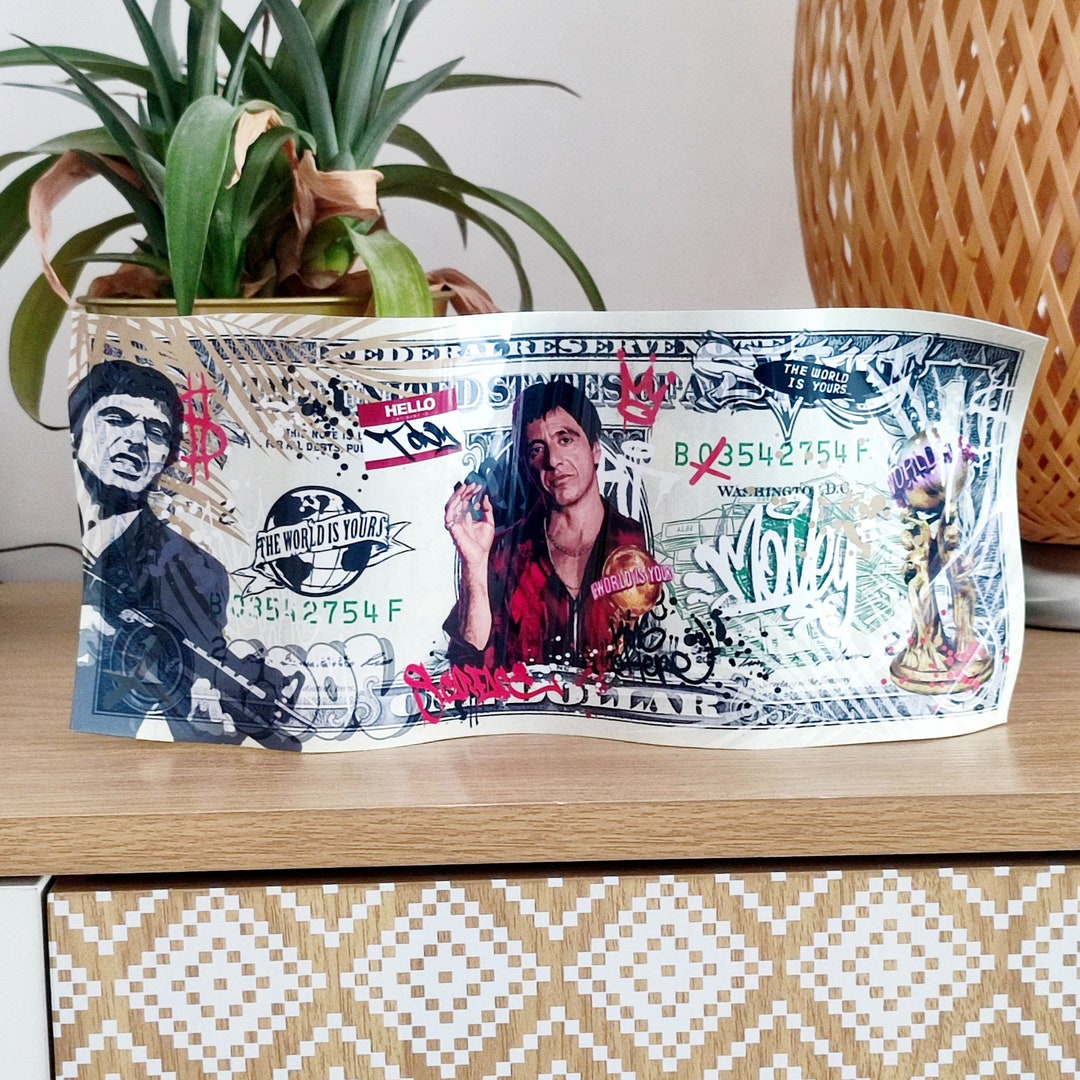 Banknote Metal Note Scarface Tony Montana Sculpture Street Art Pop ...
