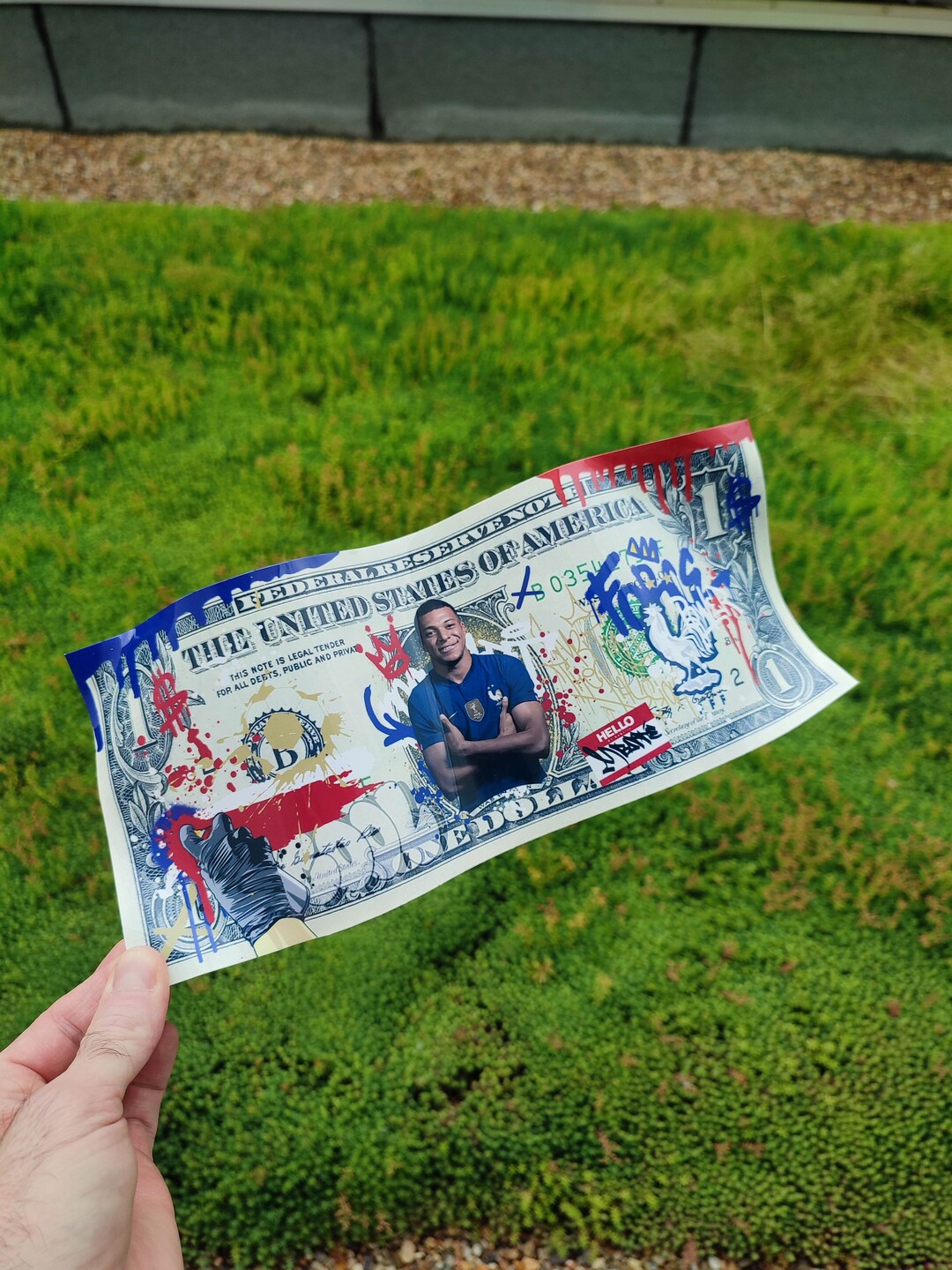 Street Art Sculpture Mbappé Metal Ticket Graffiti French Team - Etsy UK