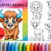 25 Adorable Baby Safari Animals , Animals Coloring Book, Animals Crafts ...