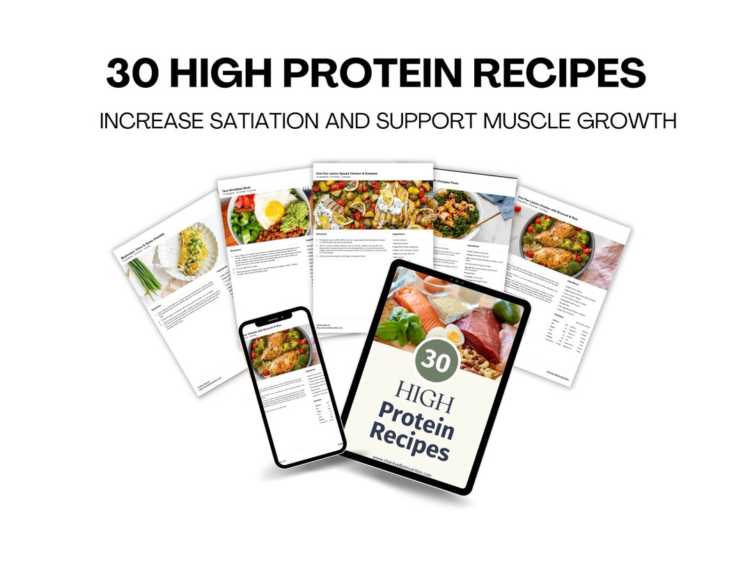 High Protein Recipe Pack, Nutrition, Healthy Eating, Healthy Living ...