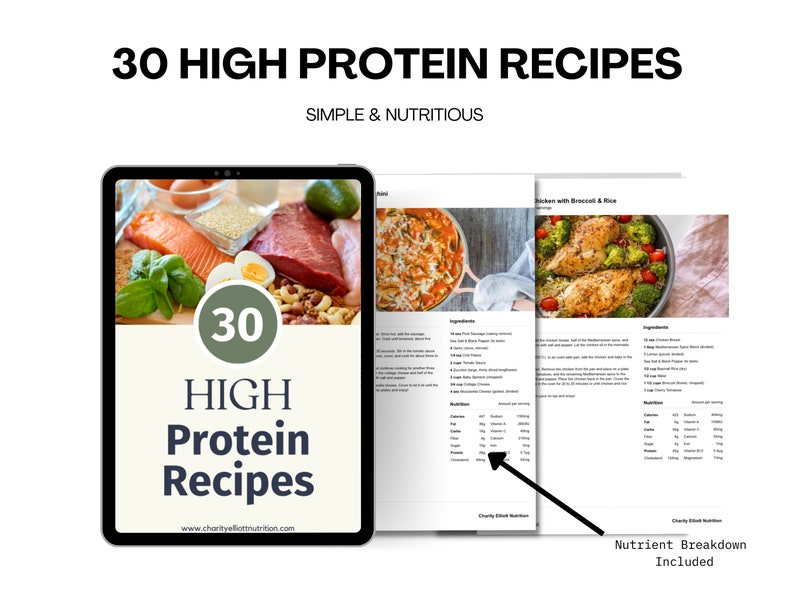 High Protein Recipe Pack, Nutrition, Healthy Eating, Healthy Living ...