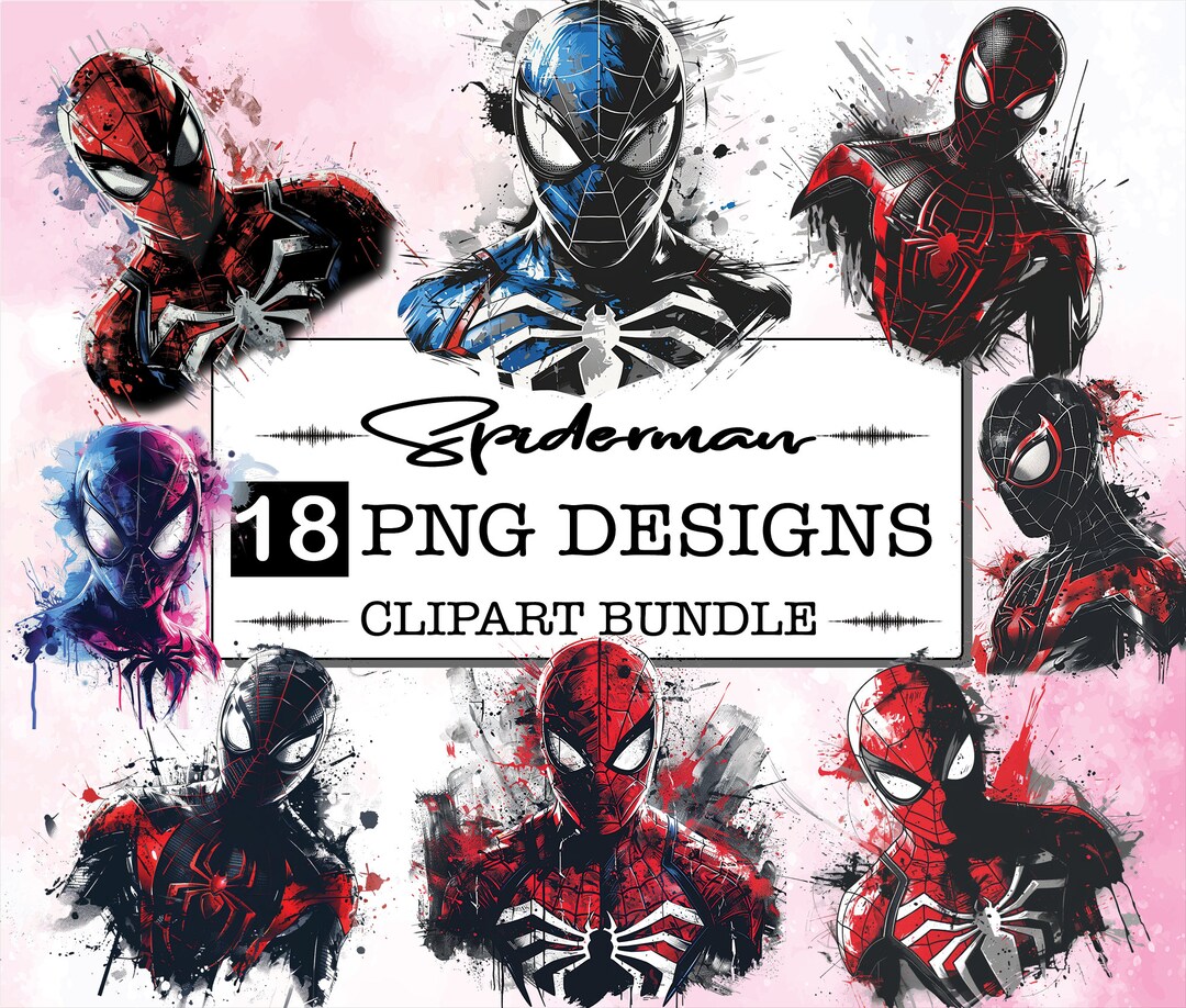 18 Files Spider Hero Sublimation Designs Png, Comic Hero Clipart Png ...
