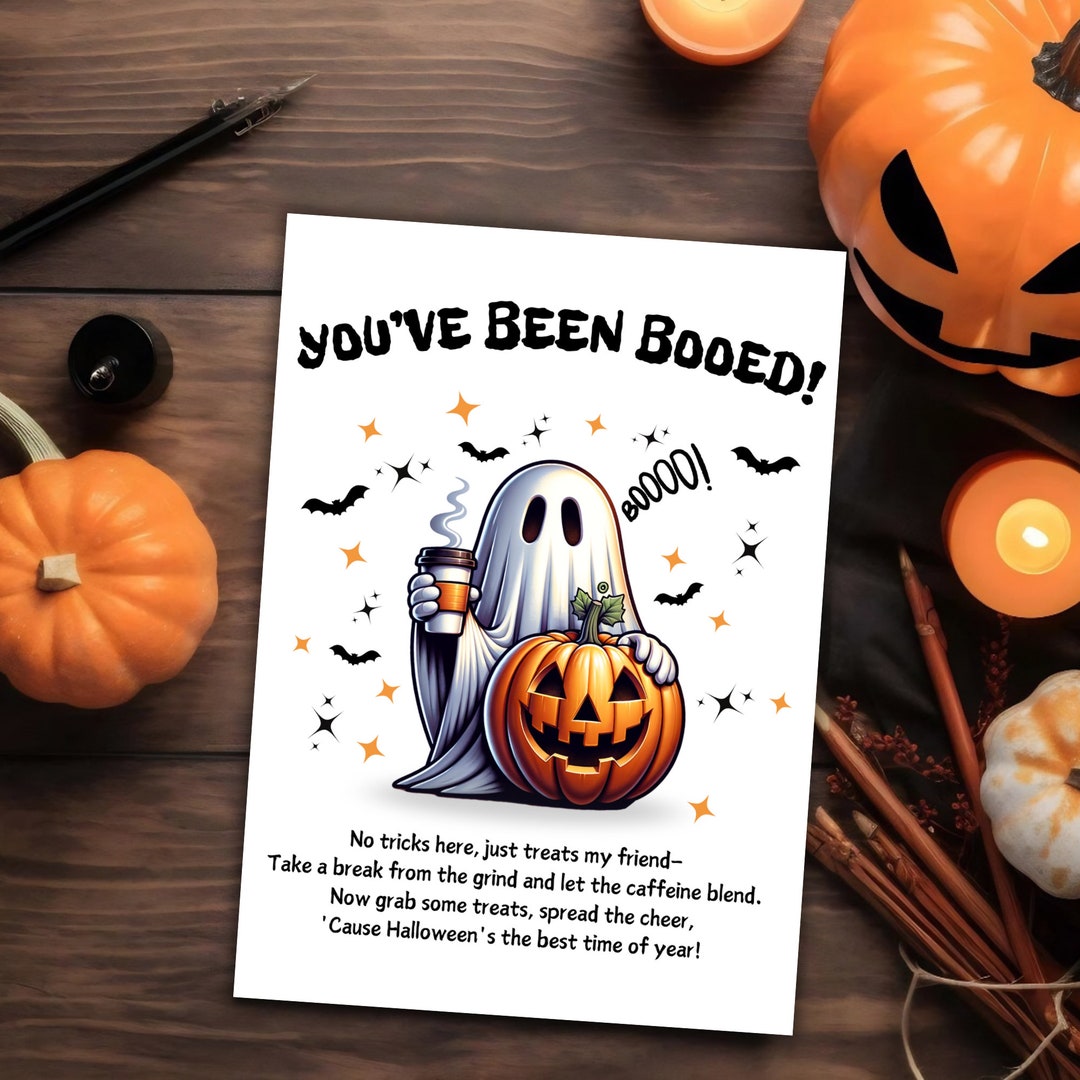 You Have Been Booed Printable, You've Been Booed Halloween Sign, Boo ...