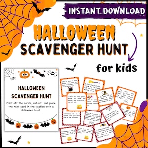 Halloween Games Bundle Printable for Kids Spooky Fun Activities Family ...