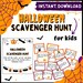 Halloween Games Bundle Printable for Kids Spooky Fun Activities Family ...