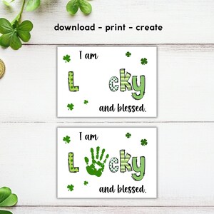 St. Patrick's Handprint Art Craft, St. Patricks Day Craft, Preschool ...