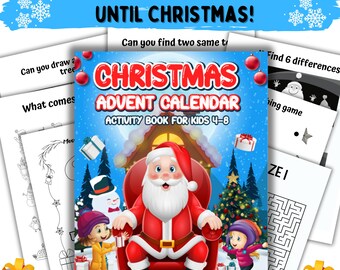 Printable Advent Calendar With 25 Velcro Figures to Add - Etsy