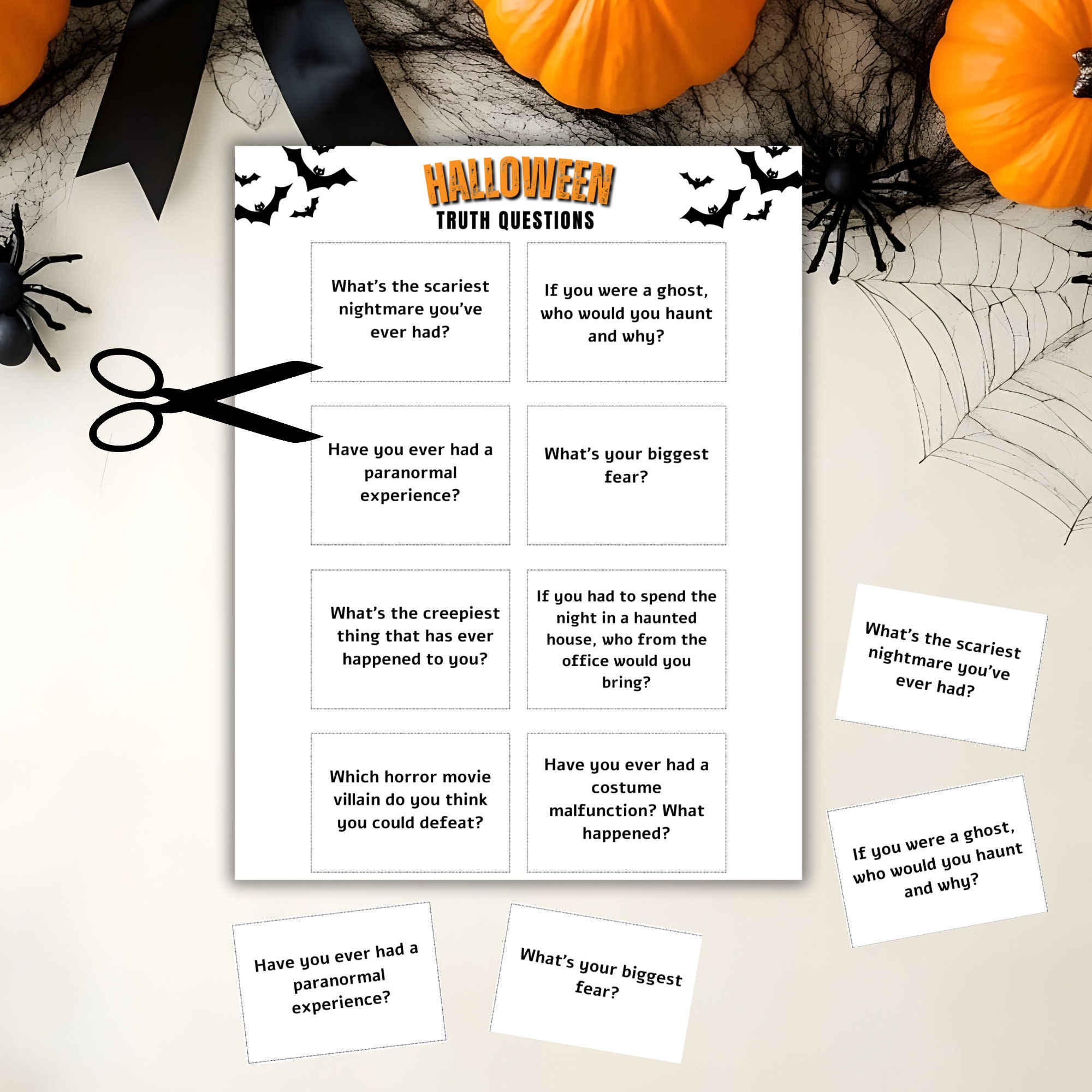 Printable Halloween Game Bundle, Halloween Party Game, Halloween Trivia ...