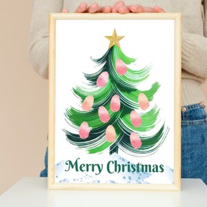 Christmas Tree Handprint Craft Printable, Printable Christmas Tree ...