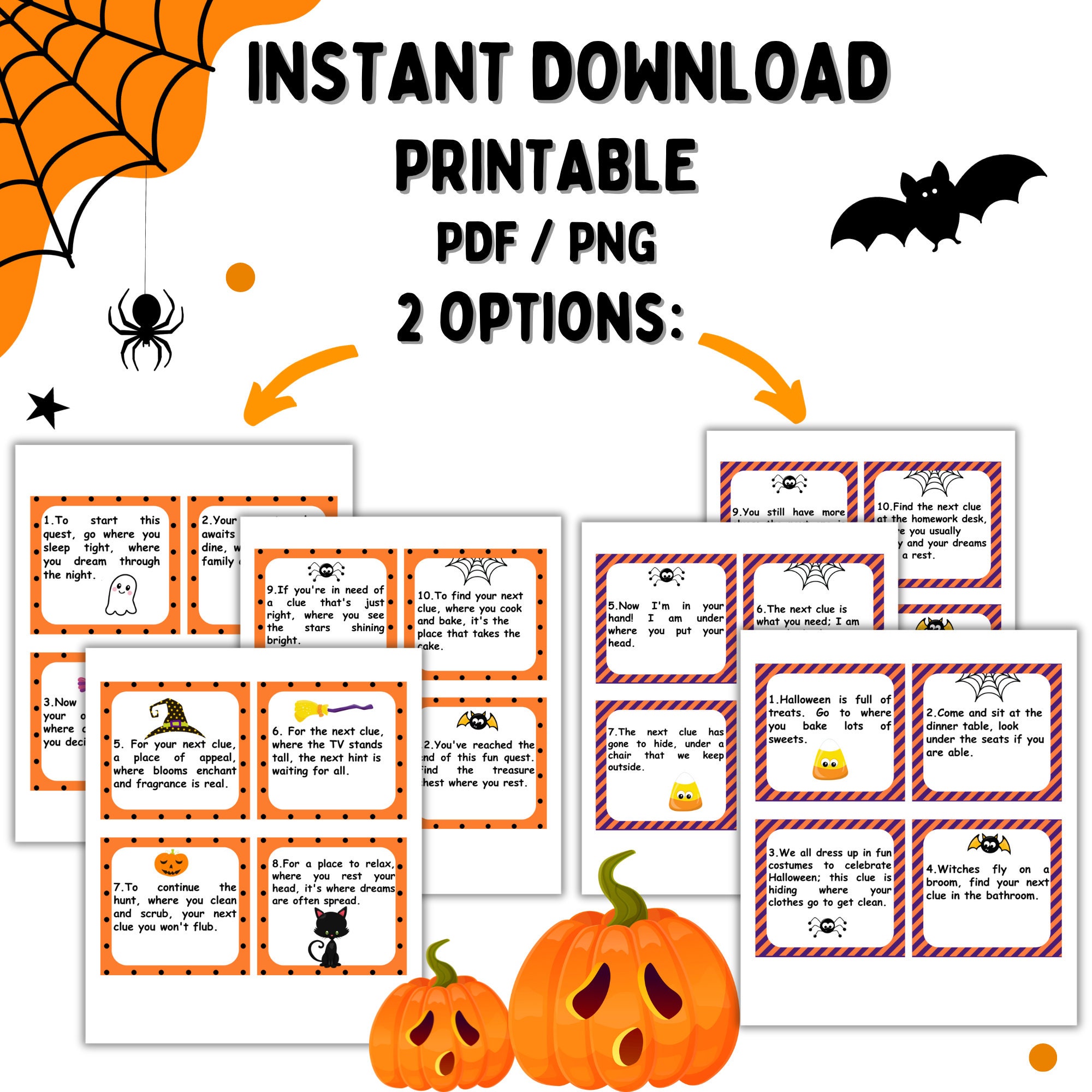 Halloween Scavenger Hunt Printable for Kids At-home Scavenger Hunt ...