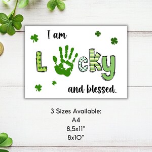 St. Patrick's Handprint Art Craft, St. Patricks Day Craft, Preschool ...