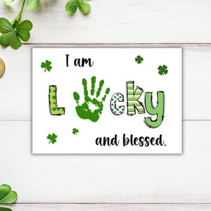 St. Patrick's Handprint Art Craft, St. Patricks Day Craft, Preschool ...