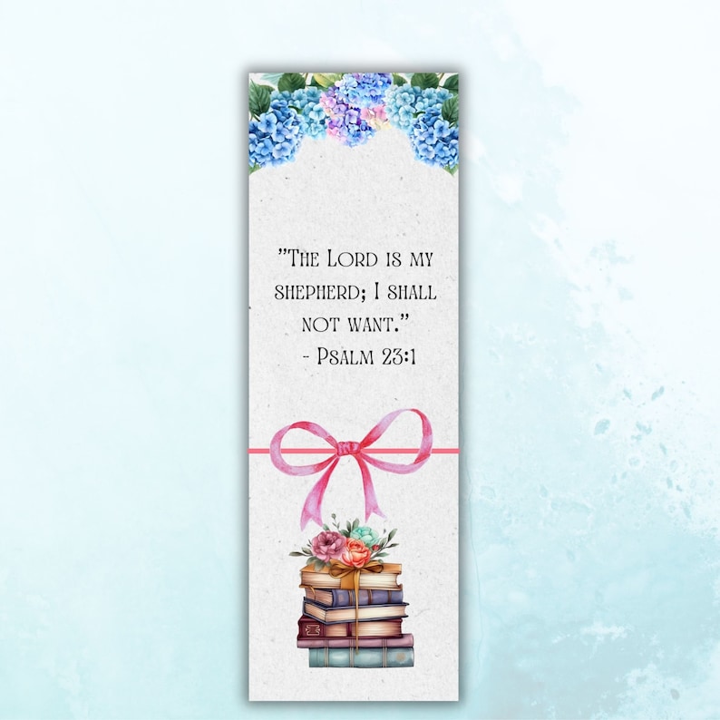 Printable Scripture Bookmarks Bible Verse Bookmark Christian Bookmark ...