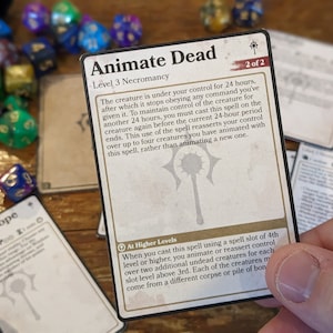 Dnd 5e Spell Card Bundle - Digital Download, All Classes! | D&D Spell ...