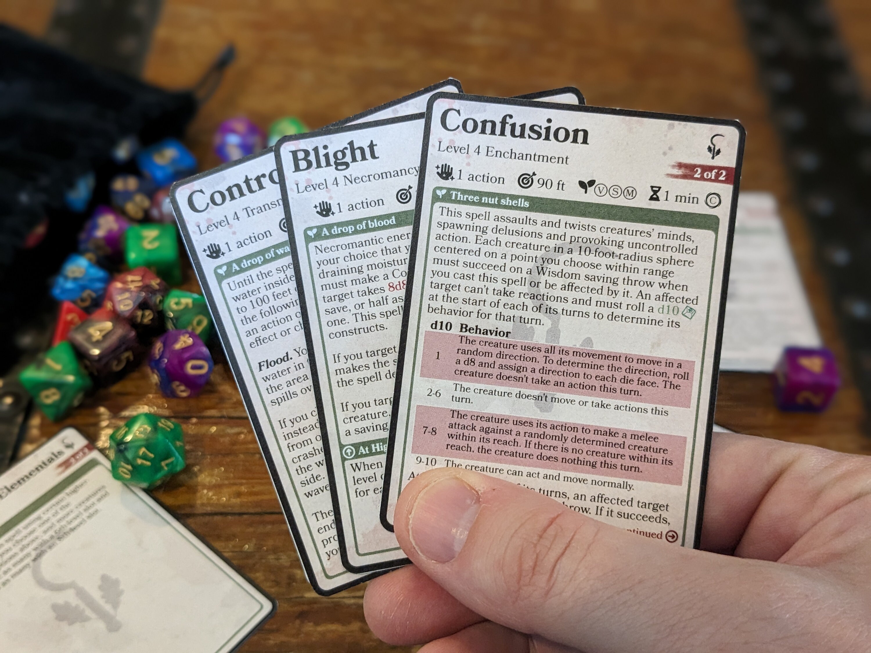 Artificer, Druid, Ranger Spell Card Pack Bundle Digital Download D&D ...