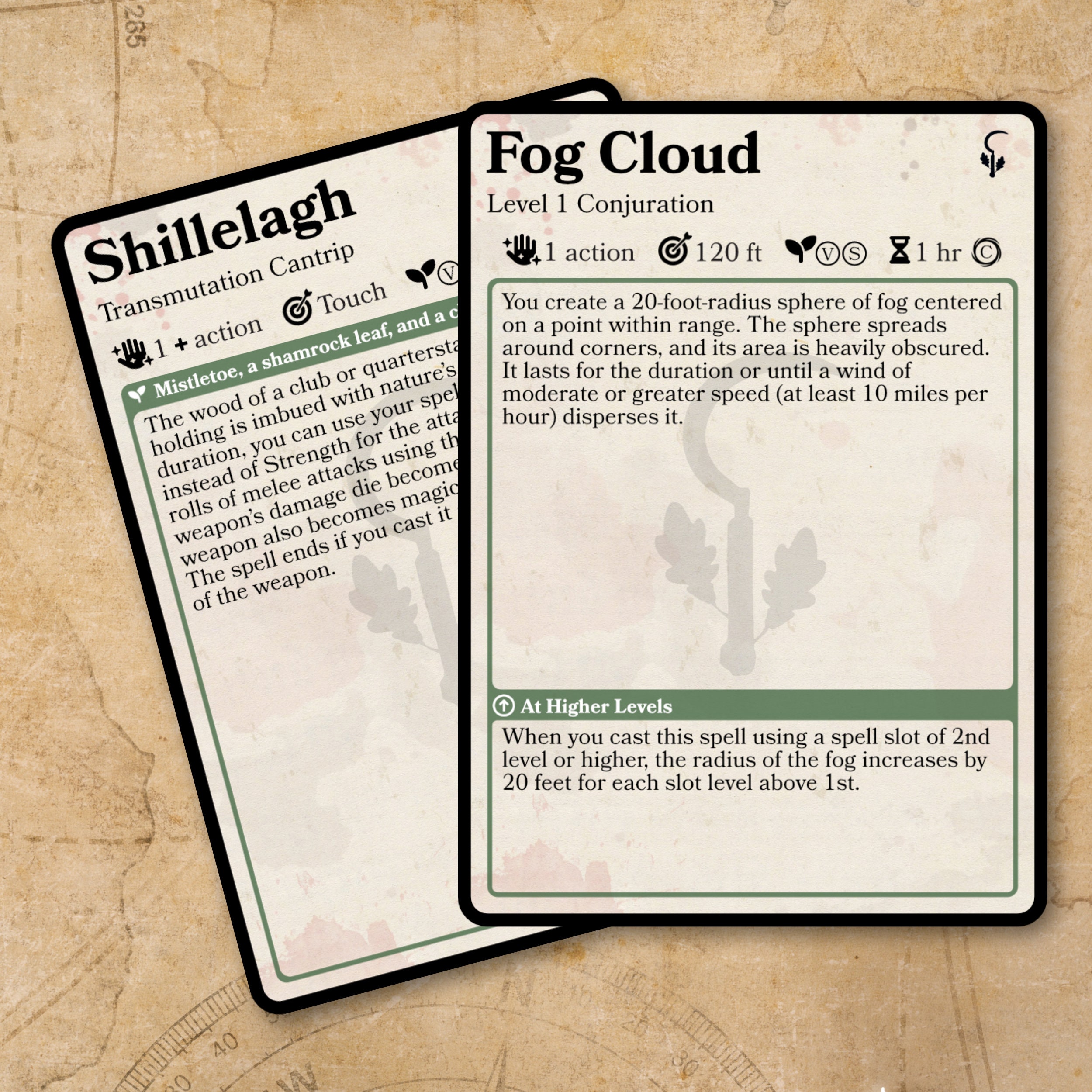Druid Dnd Spell Card Pack Digital Download D&D Spell Cards, Dnd Magic ...