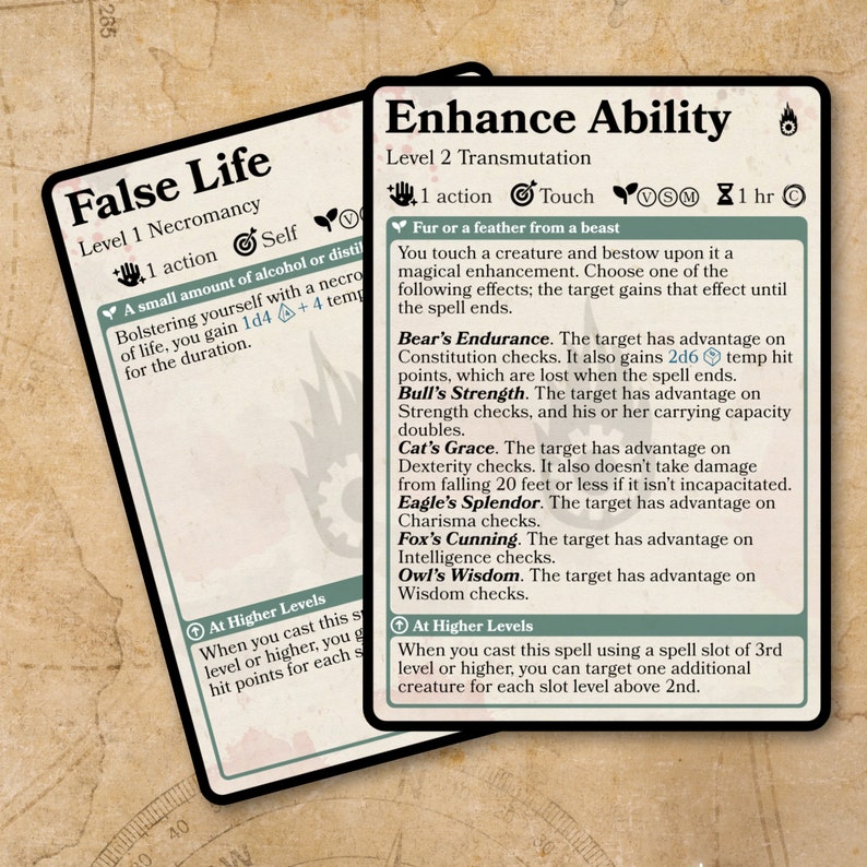 Dnd 5e Artificer Spell Card Pack - Digital Download | D&D Spell Cards ...