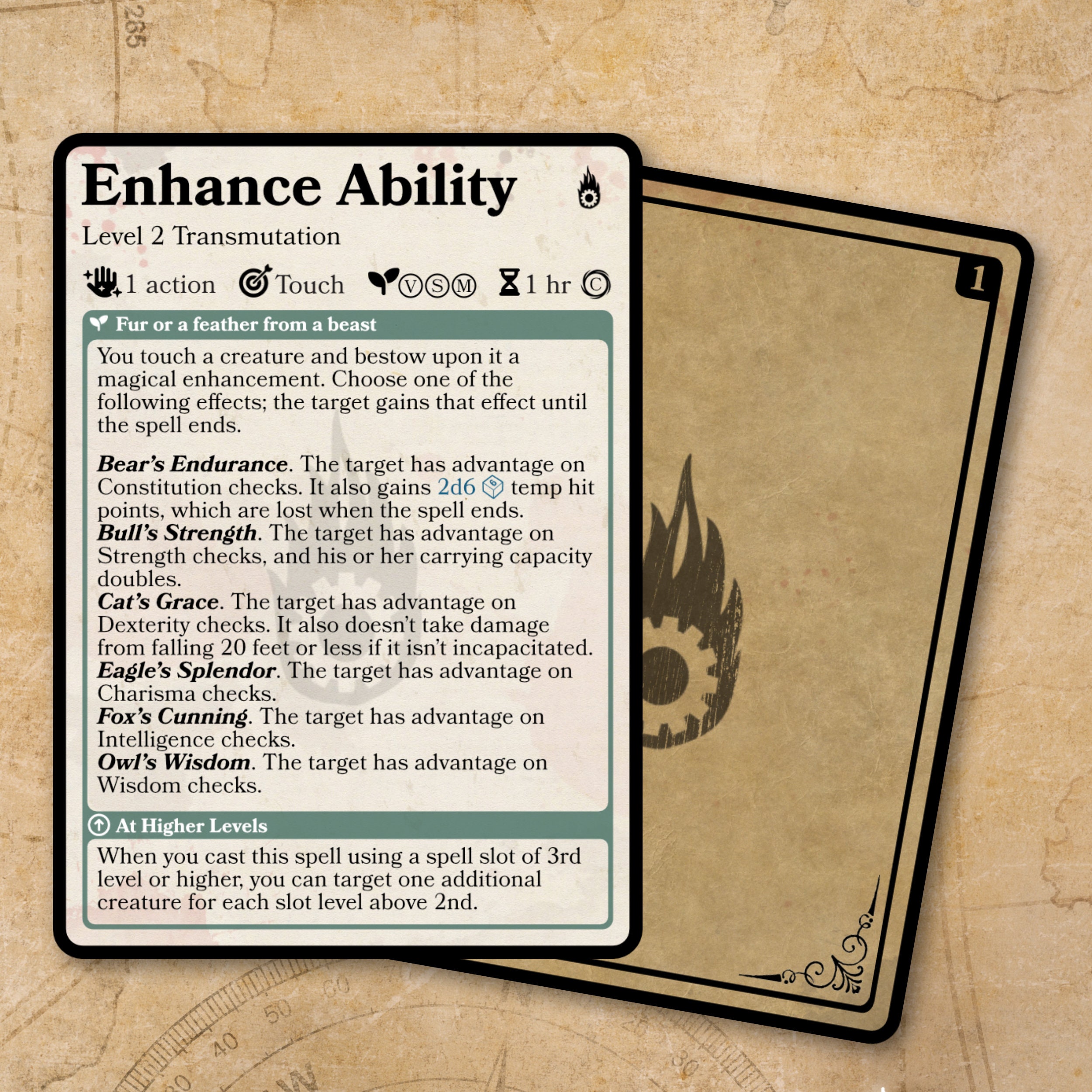 Artificer, Druid, Ranger Spell Card Pack Bundle Digital Download D&D ...