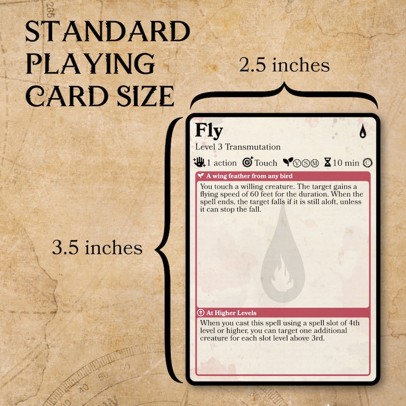 Dnd 5e Sorcerer Spell Card Pack - Digital Download | D&D Spell Cards, Dnd Magic Spell Cards, Dnd ...