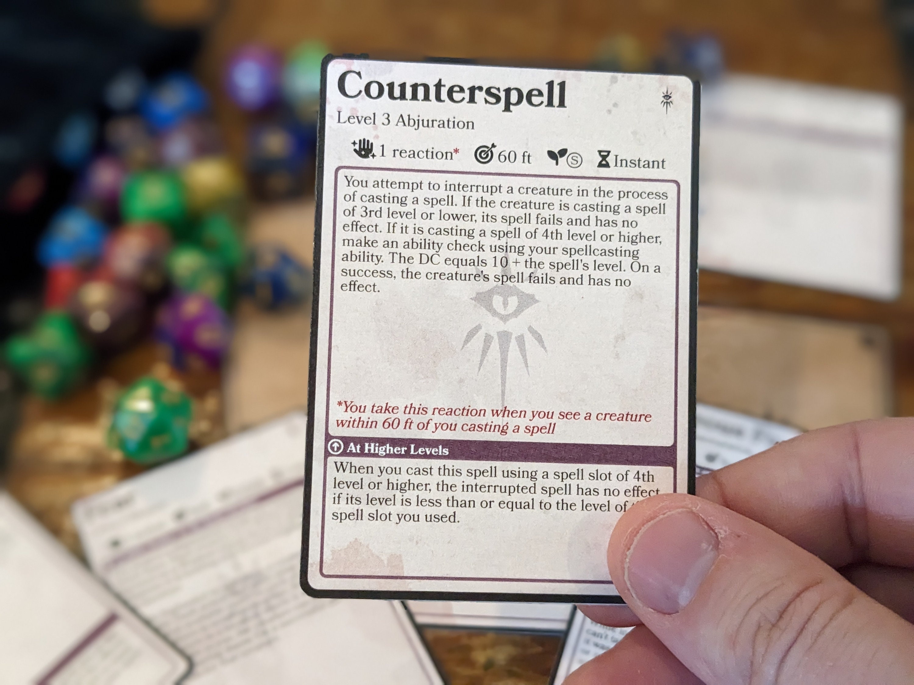 Dnd 5e Warlock Spell Card Pack - Digital Download | D&D Spell Cards ...