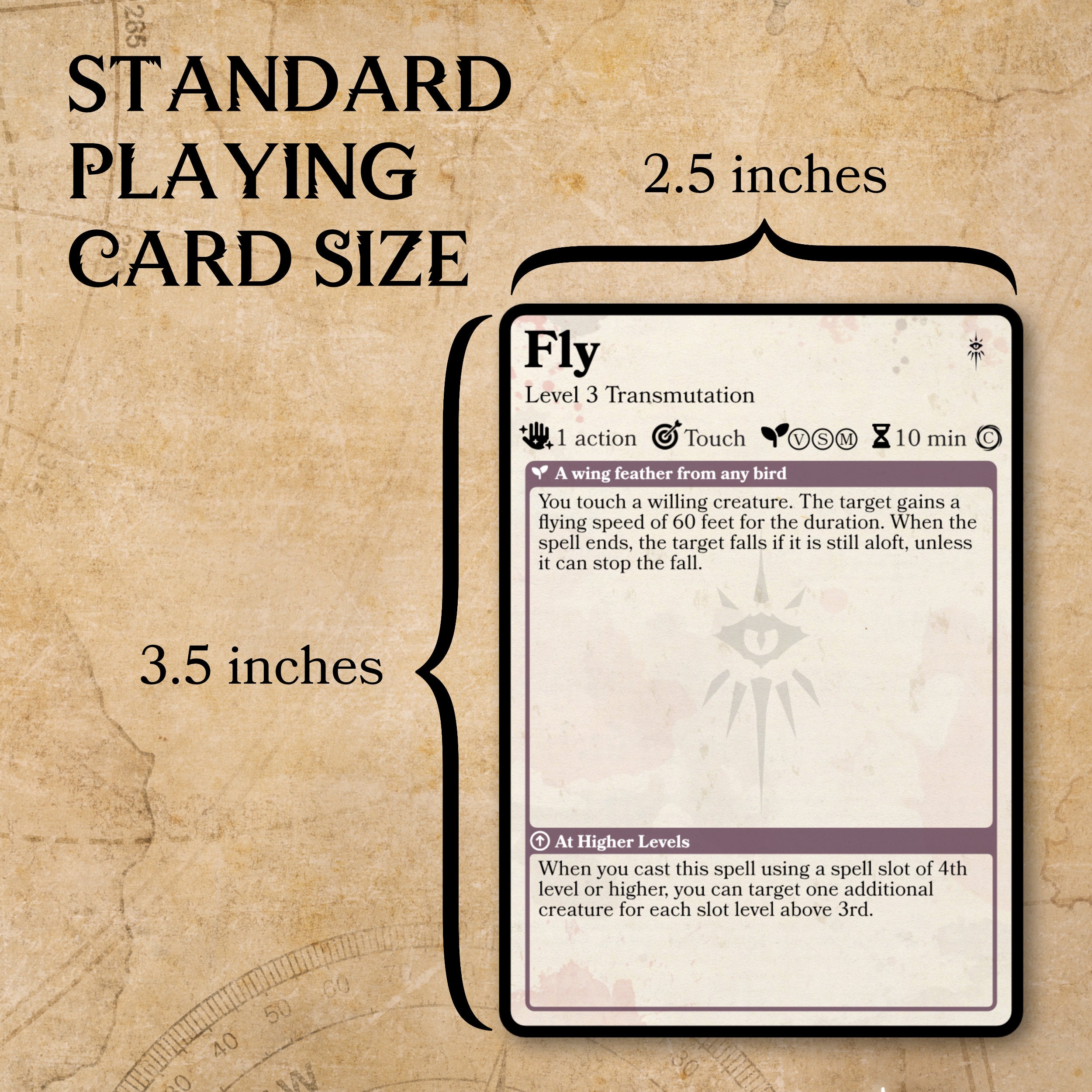 5 Custom Dnd Spell Cards Digital Download, 5 Card Pack D&D Spell Cards ...