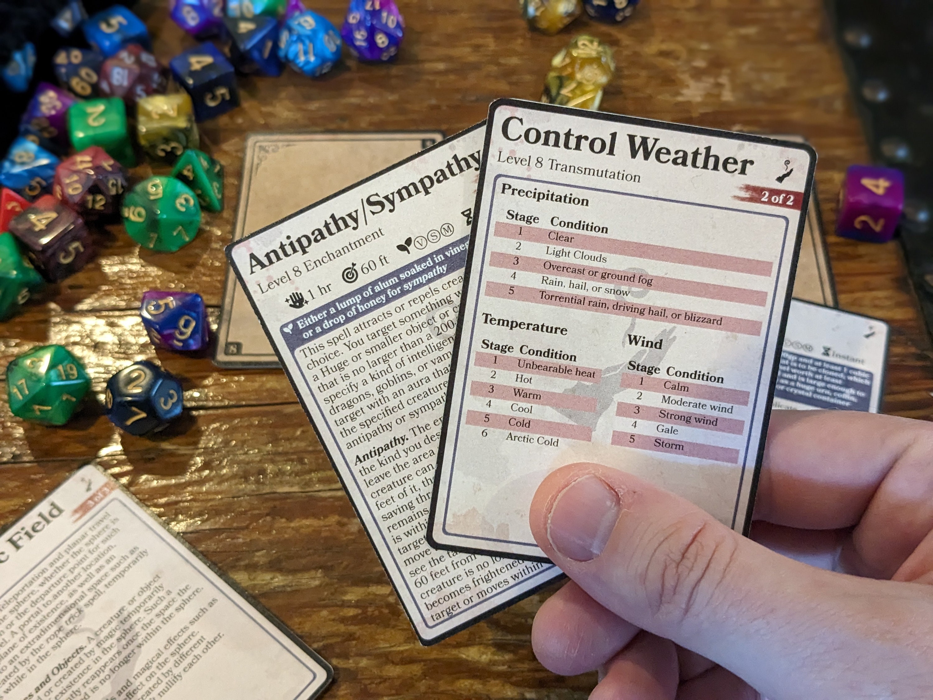 Wizard Dnd Spell Card Pack Digital Download D&D Spell Cards, Dnd Magic ...