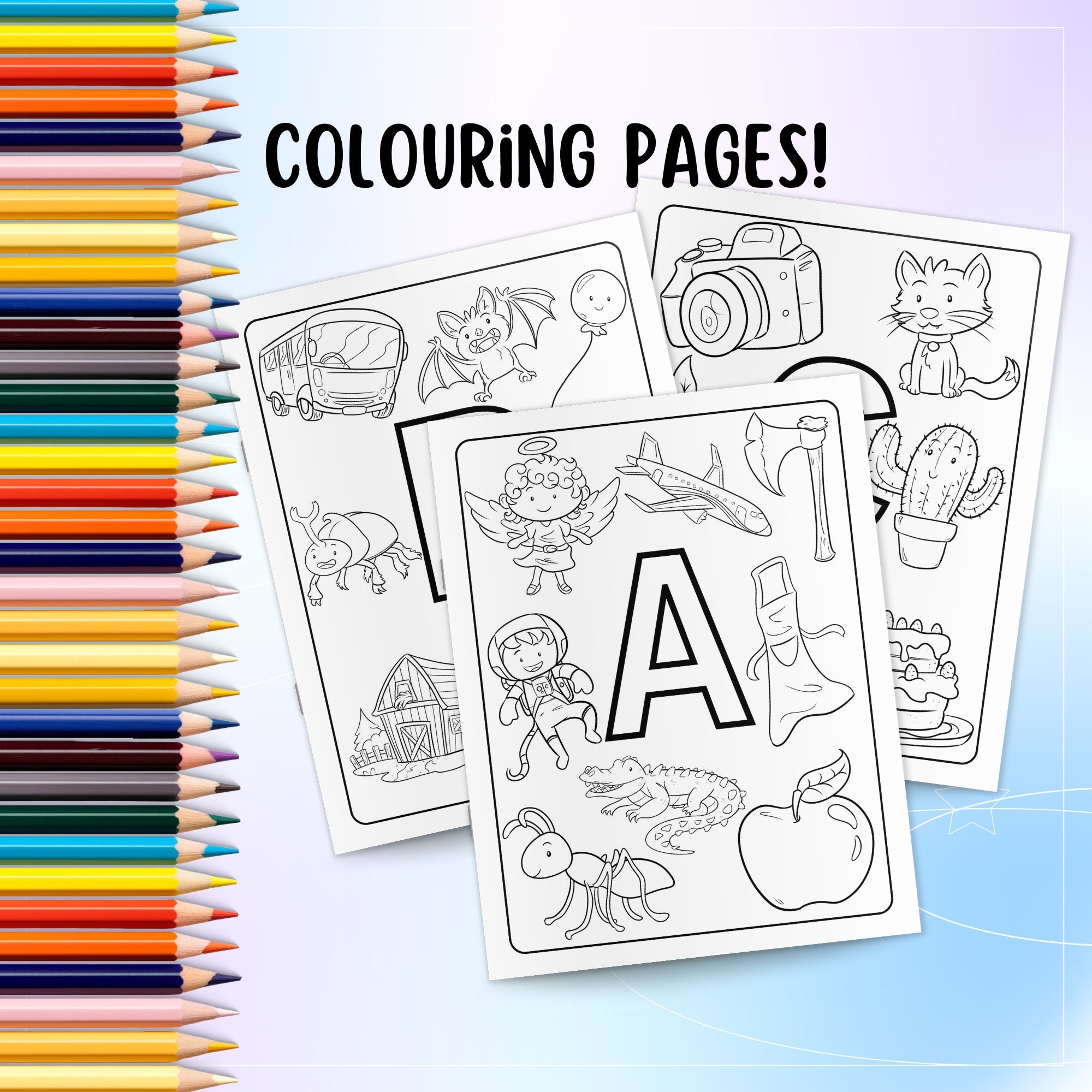 Learn the Alphabet Workbook, Alphabet Worksheet, ABC Tracing Worksheet ...